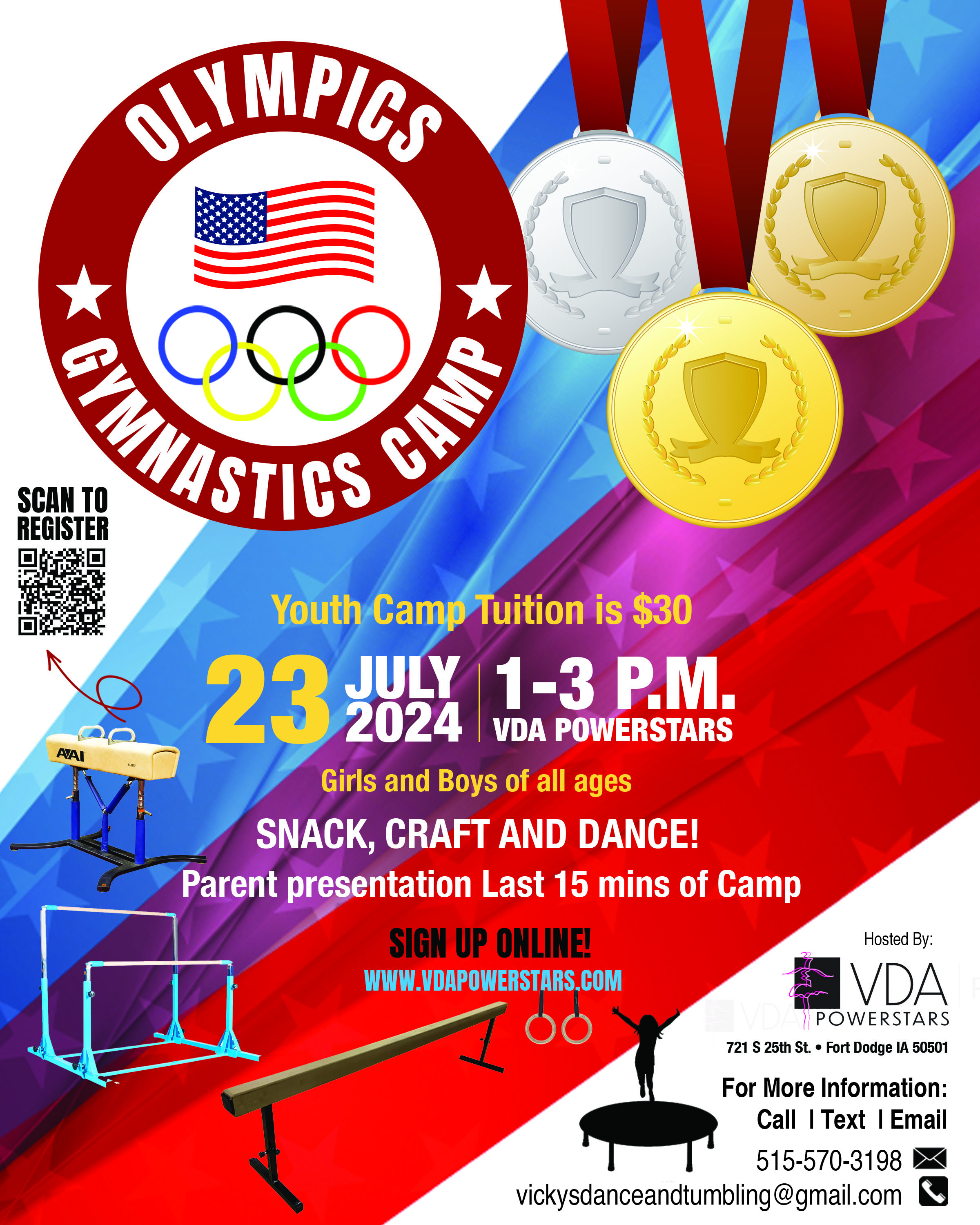 VDA Powerstars Dance and Gymnastics - CAMP INFORMATION